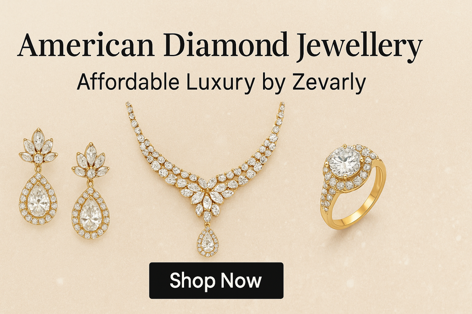 American Diamond Jewellery Online | Affordable Luxury at Zevarly